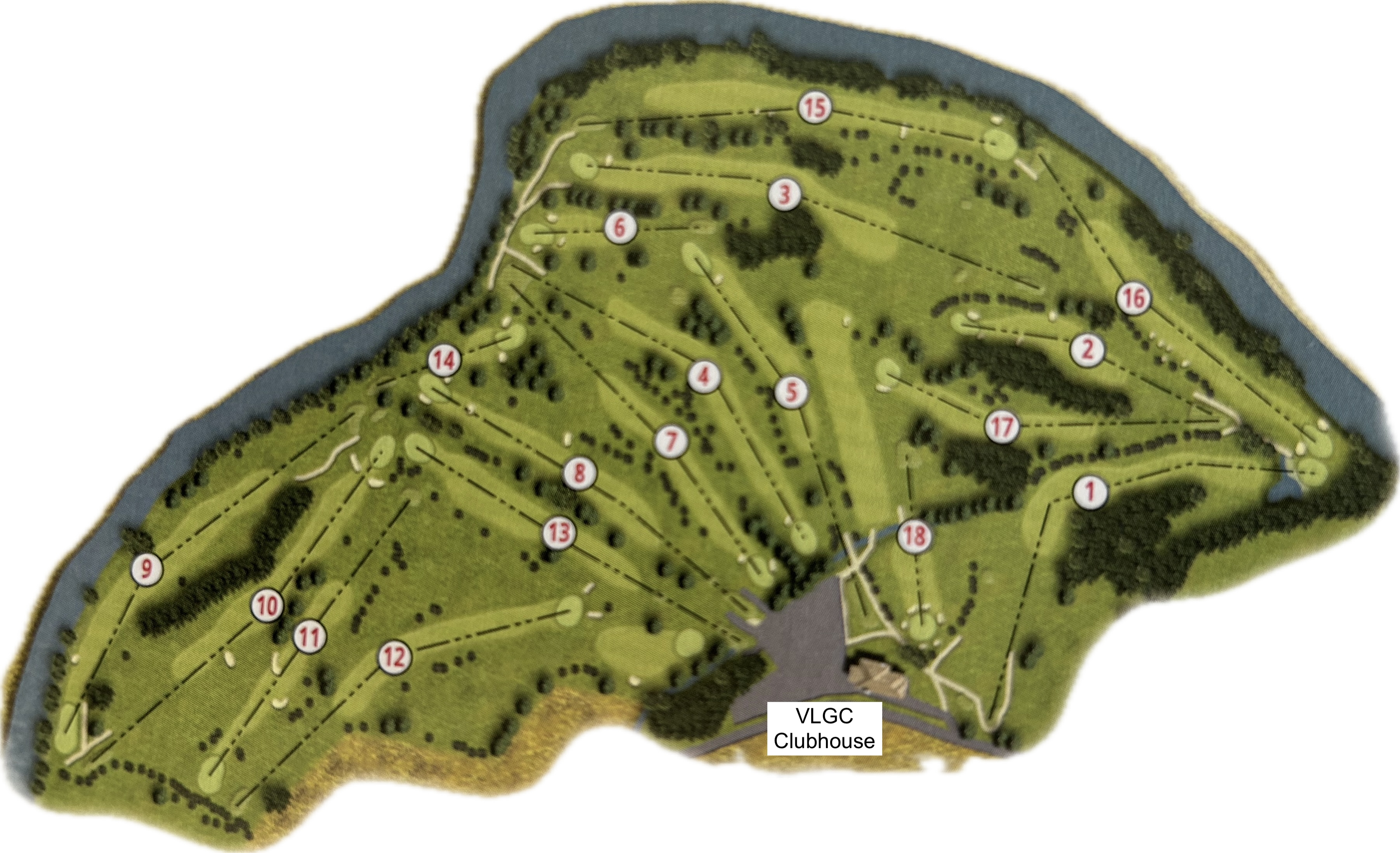 Course Map - Vale of Llangollen Golf Club